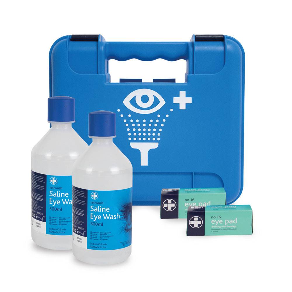 Augnþvottastöð í Blue TITAN Box – UKMEDI